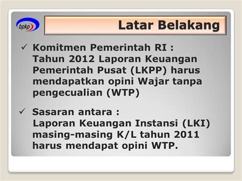 Tata Kelola Pembangunan Mewujudkan Predikat Wajar Tanpa Pengecualian