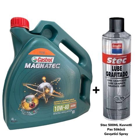 Castrol Magnatec 10W40 A3 B4 4Lt Dizel Lpg Benzin Lubegross