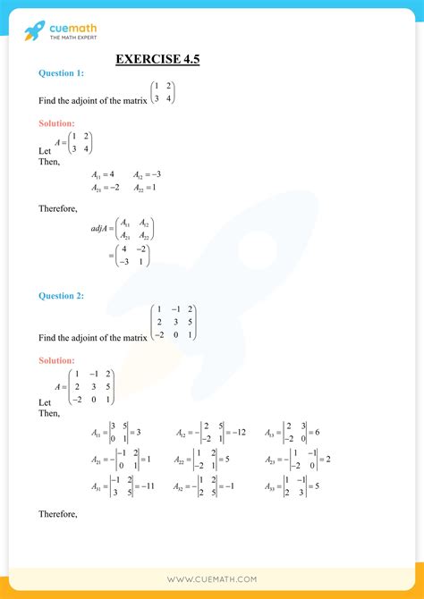 ncert solutions for class 12 maths chapter 4 exercise 4 5 determinants