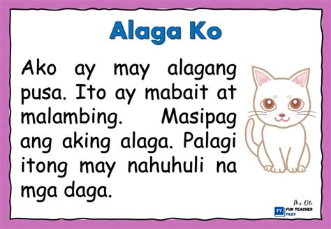 Short Reading Passages In Filipino Fun Teacher Files