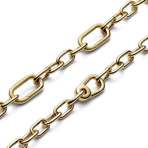 Pulsera Pandora Me Fina de Eslabones Baño Oro 569662C00