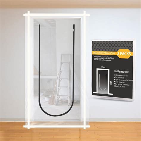 McNory Portes Anti Poussière avec Fermeture Éclair Lot de 2 Portes Anti
