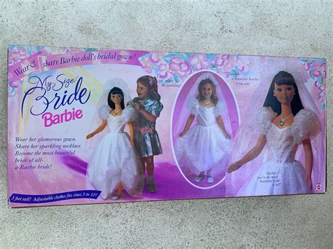 Vintage My Size Barbie Bride Brunette 3 Feet Tall 1994 Mattel 14108 Ebay