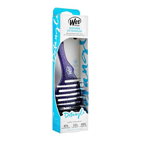 Order Wet Brush Shower Detangler Hair Brush Purple Glitter
