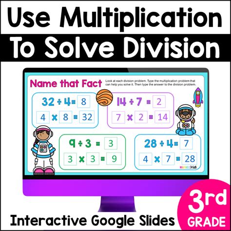 use multiplication to solve division connecting multiplication and division marvel math