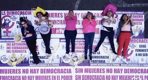 Marchan En Defensa Del Ine Mujeres De La Red Nacional De Defensoras De