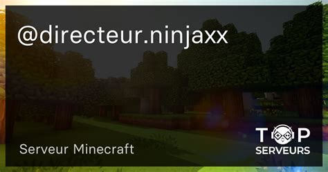 Directeur Ninjaxx Serveur Minecraft