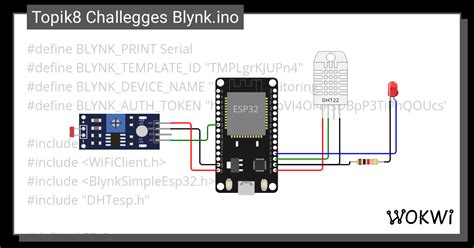 6 sensor suhu dht22 wokwi arduino and esp32 simulator vrogue