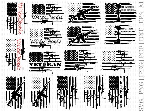 American Flag Svg Bundle Graphic By SeleART Creative Fabrica