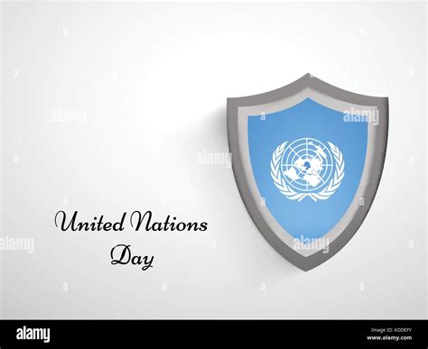 Illustration Of United Nations Day Background Stock Vector Image Art