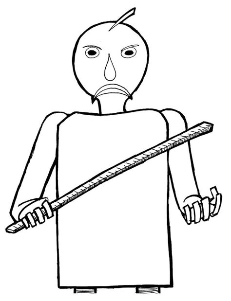 Baldis Basics In Education And Learning Coloring Coloring Pages