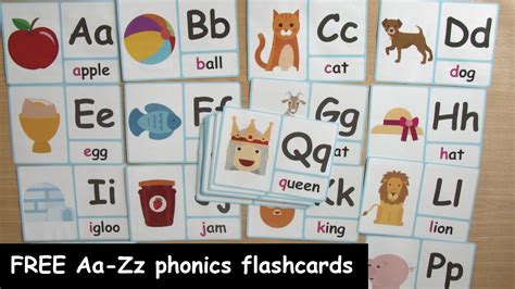Free Printable Phonics Flashcards With Pictures Free Printable Templates