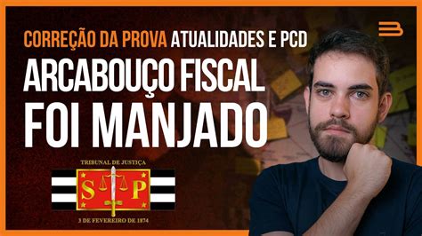 Correção da prova de escrevente TJSP 2023 Atualidades e PCD YouTube