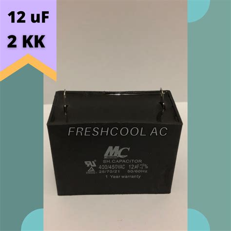 Jual KAPASITOR FAN KOTAK MC 12 UF 12 MIKRO 2 KAKI Shopee Indonesia