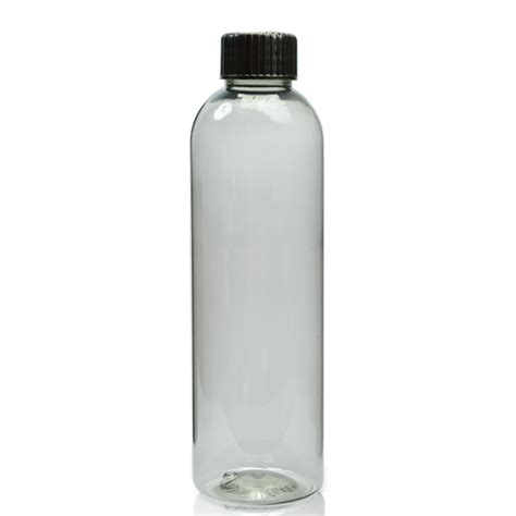 250ml Plastic Boston Bottle With Screw Cap Ideon Packaging