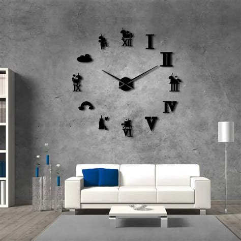 Rel Gio De Parede Gigante Unic Rnio Grande Diy Nuvem M Gica Design