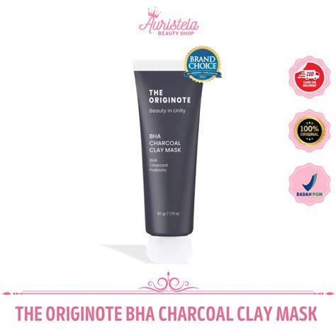 Jual THE ORIGINOTE BHA CHARCOAL CLAY MASK Shopee Indonesia