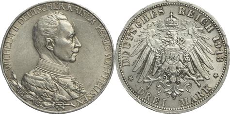 Kaiserreich Preussen Mark A Wilhelm Ii Zum
