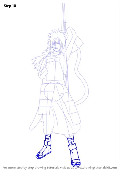 Learn How To Draw Madara Uchiha From Naruto Naruto Step By Step