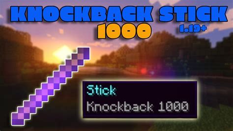 Minecraft Bedrock How To Get A Knockback 1000 Stick Bedrock Command