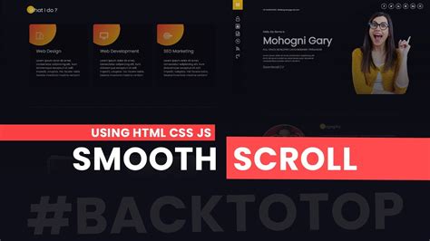 Smooth Scroll And Back To Top Scroll Using HTML CSS Only Creative