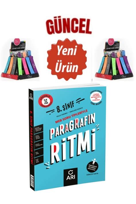 ARI Güncel 2024 Arı Yayın 8 Sınıf Paragrafın Ritmi Cambridge Kalemlik