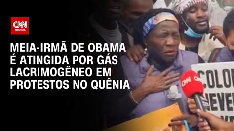 Meia irmã de Obama é atingida por gás lacrimogêneo em protestos no