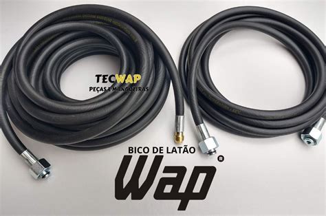 Kit Mangueira Desentupidora 15 Metros Wap Bravo 05 Metros Mangueira