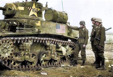 M3 Stuart Tank After Capture By German Troops In Tunisia 1943
