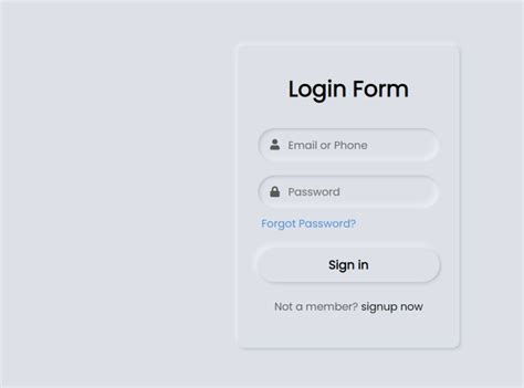 Create Neumorphism Login Form Ui Design Using Html And Css By Shantanu