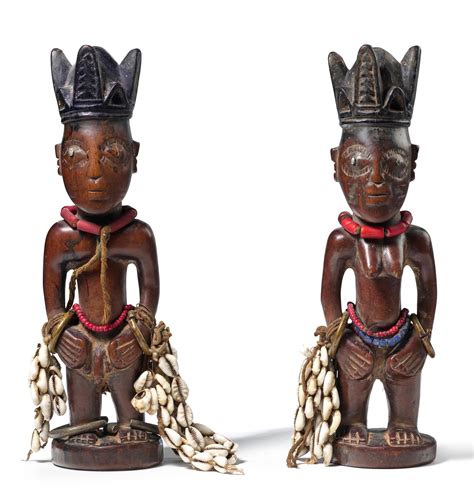 A Pair Of Yoruba Ibeji Figures Nigeria Artkhade