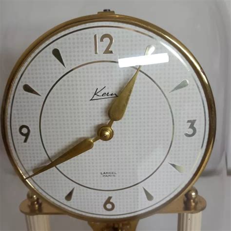 Magnifique Ancienne Horloge Pendule Jours Kern Lancel Paris Eur