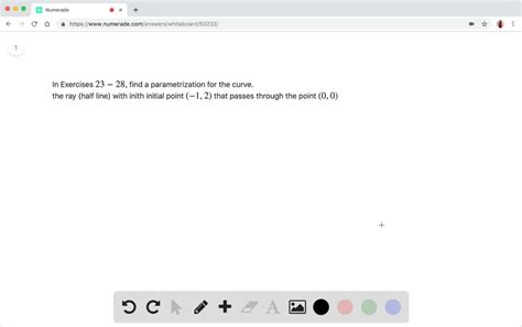 solved in exercises 23 28 find a parametrization for the curve the ray half line with inith