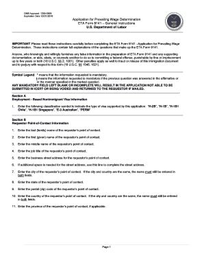 Fillable Online Foreignlaborcert Doleta Eta Form General