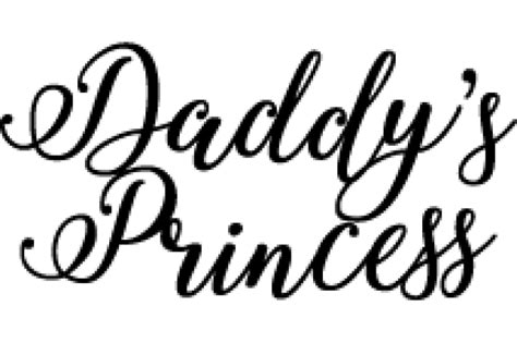 Iron On Transfer Daddys Princess 12x6 Cm