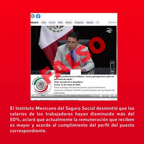 Mariegarcia on Twitter RT infodemiaMex Falso que Tu IMSS reducirá