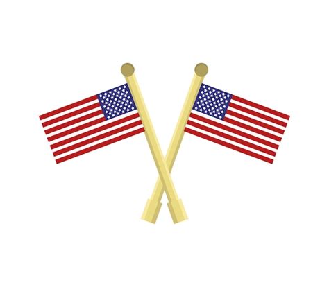 Bandeira Dos Estados Unidos Vetor Premium