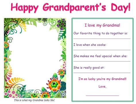 Grandparents Day Poem Printable Printable Word Searches