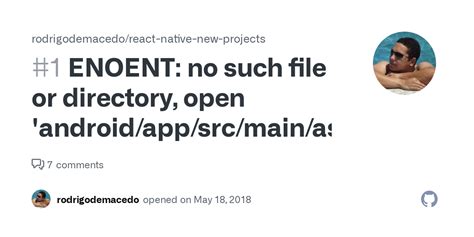 ENOENT No Such File Or Directory Open Android App Src Main Assets