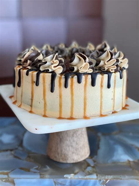 Salted Caramel Layer Cake Elithebaker