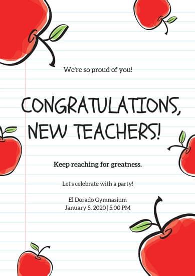 Customize 39 Congratulations Poster Templates Online Canva