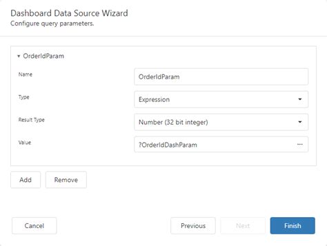 use query parameters business intelligence dashboard devexpress documentation