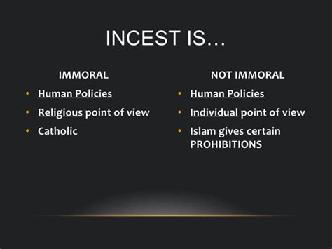 Incest Ppt