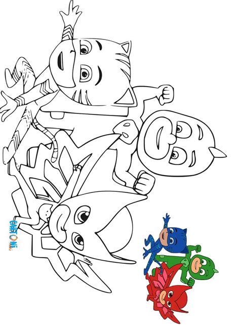 PJ Masks Superpigiamini Disegni Da Colorare In 2024