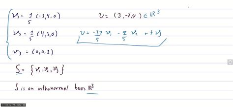 solved in each part determine whether the set of vectors is orthogonal and whether it is