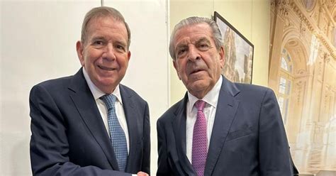 Edmundo González Urrutia se reúne con expresidente chileno Eduardo Frei