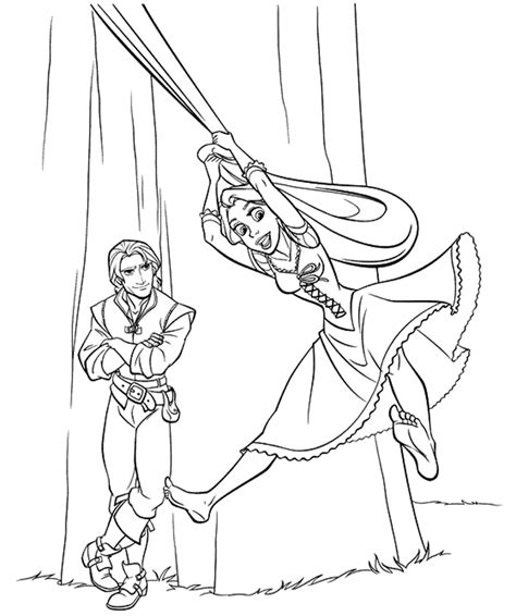 Coloriage Raiponce à imprimer