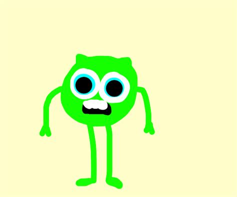 Mike Wazowski With Eyes Drawception