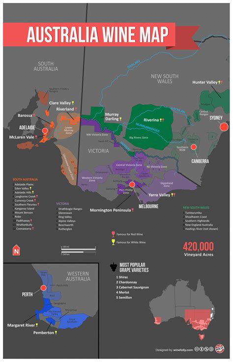 Wine Regions Of Australia Map