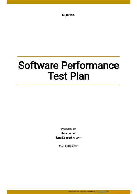 Performance Test Plan Template Prntbl Concejomunicipaldechinu Gov Co